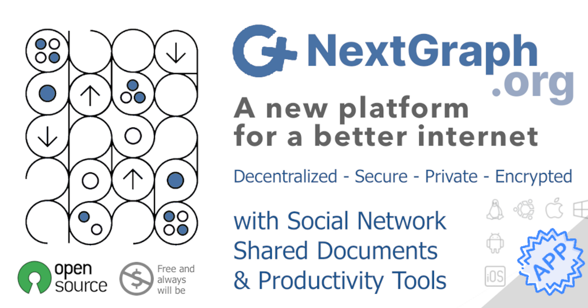 NextGraph - Decentralized, encrypted and local-first platform and ...
