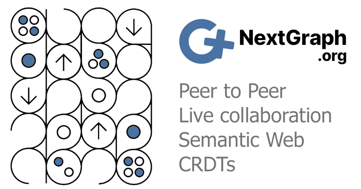 NextGraph - Decentralized and local-first web 3.0 ecosystem